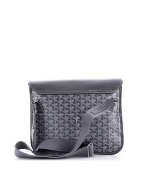 Goyard Coursier Messenger Bag Coated Canvas And Leather