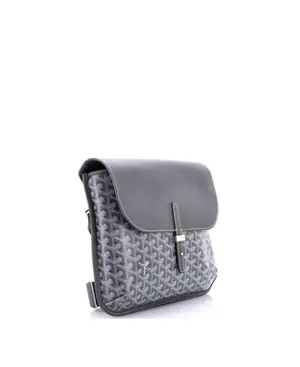 Goyard Coursier Messenger Bag Coated Canvas And Leather