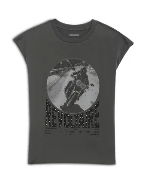 Zadig&Voltaire Cloe Hc Photo Moto Top