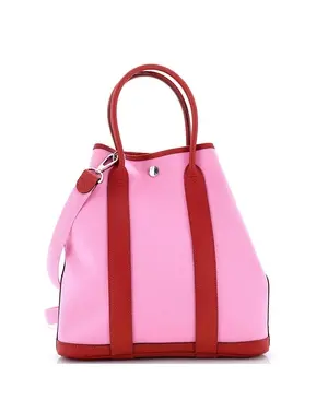 Hermès 28 Garden File Tote Toile And Leather