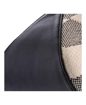 Hermès 40 Cabas H En Biais Tote Canvas With Leather