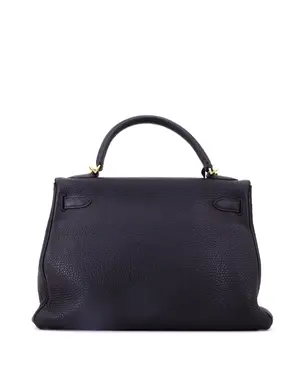 Hermès Kelly 32 Handbag Black Togo With Gold Hardware - Noir