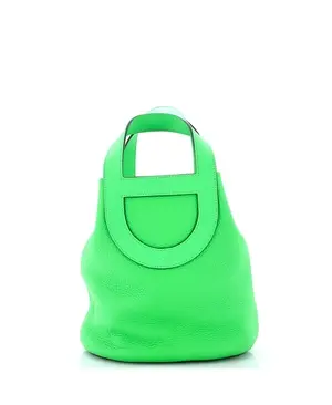 Hermès 23 In-the-loop Bag Clemence With Swift - Green