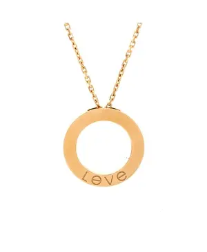 CARTIER Love Pendant Necklace 18k 16.5 - Gold