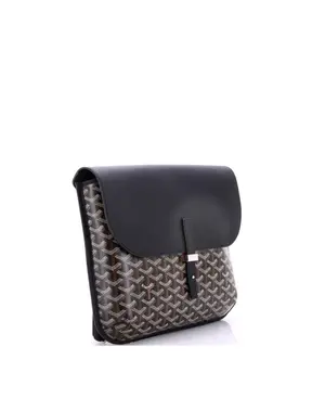 Goyard Coursier Messenger Bag Coated Canvas And Leather