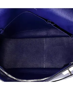 Hermès 37 Jypsiere Bag Clemence - Blue
