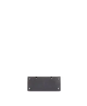 Goyard Structured Saigon Top Handle Bag Coated Canvas With Leather - Gray