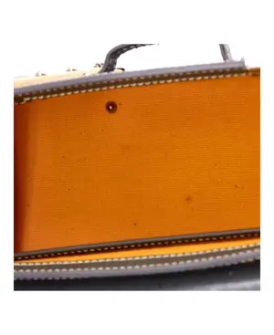 Goyard Structured Saigon Top Handle Bag Coated Canvas With Leather - Gray