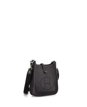 Hermès Tpm Evelyne Bag Gen Iii Clemence - Black