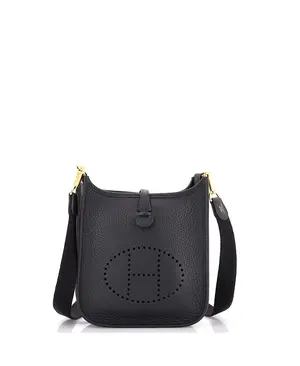 Hermès Tpm Evelyne Bag Gen Iii Clemence - Black