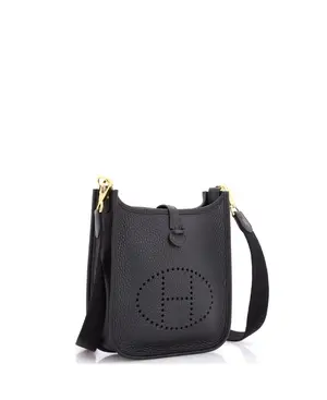 Hermès Tpm Evelyne Bag Gen Iii Clemence - Black