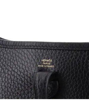 Hermès Tpm Evelyne Bag Gen Iii Clemence - Black