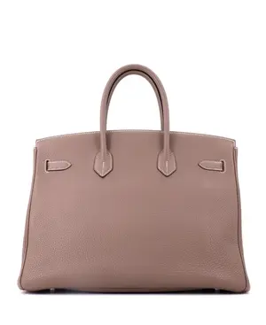 Hermès Birkin 35 Handbag Grey Togo With Palladium Hardware