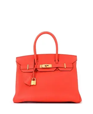 Hermès Birkin 30 Handbag Orange Togo With Gold Hardware - Capucine