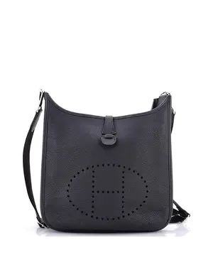 Hermès Pm Evelyne Bag Gen Iii Clemence - Black