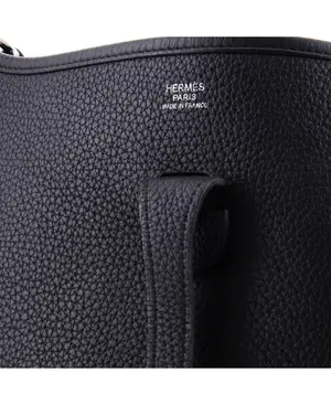 Hermès Pm Evelyne Bag Gen Iii Clemence - Black