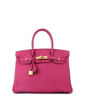 Hermès Birkin 30 Handbag Pink Fjord With Gold Hardware - Tosca
