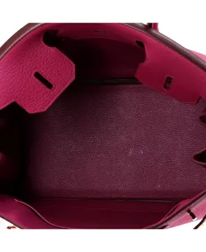 Hermès Birkin 30 Handbag Pink Fjord With Gold Hardware