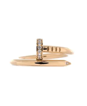 CARTIER Juste Un Clou Ring 18k And Diamonds - Gold
