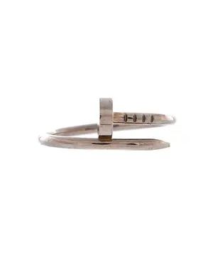 CARTIER Small Juste Un Clou Ring 18k Gold - White