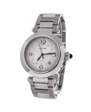 CARTIER Pasha De Automatic Watch In Stainless Steel 41mm