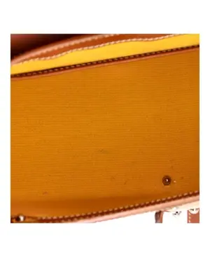 Goyard Structured Saigon Top Handle Bag Coated Canvas With Leather - Brown