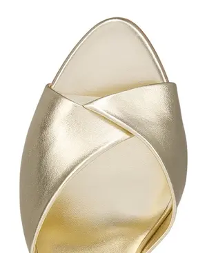 CHRISTIAN LOUBOUTIN Fanny Slide Mule 85 Mm Sandals - Platine