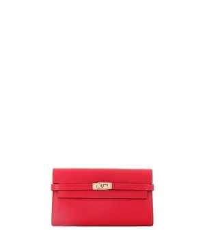 Hermès Long Kelly Wallet Epsom Red