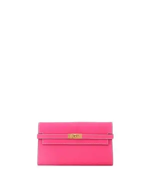 Hermès Long Kelly Wallet Epsom - Pink