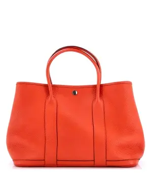 Hermès 36 Garden Party Tote Leather - Red