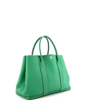 Hermès 36 Garden Party Tote Leather With Printed Interior