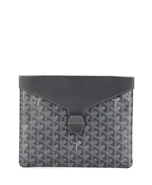 Goyard Mm Camondo Horizontal Clutch Ii Coated Canvas - Gray