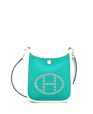 Hermès Tpm Neo Evelyne Bag Toile And Leather - Green