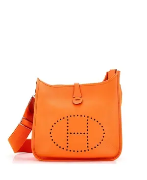Hermès Pm Evelyne Bag Gen Iii Clemence - Orange