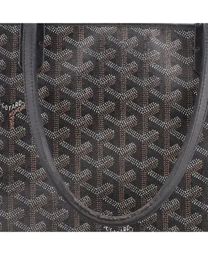 Goyard Pm Artois Tote Coated Canvas - Black