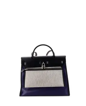 Hermès 31 Herbag Zip Berline Vache Canvas And Leather