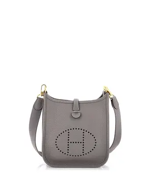 Hermès Tpm Evelyne Bag Gen Iii Clemence - Gray