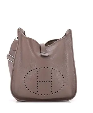 Hermès Gm Evelyne Bag Gen Iii Clemence - Gray
