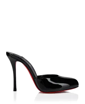 CHRISTIAN LOUBOUTIN Dolly Mule 100mm Stiletto Heel Pumps - Black