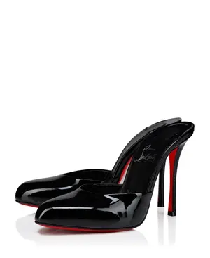 CHRISTIAN LOUBOUTIN Dolly Mule 100mm Stiletto Heel Pumps - Black