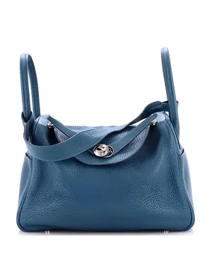 Hermès 30 Lindy Bag Clemence - Blue