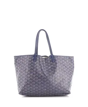 Goyard Pm Saint Louis Tote Coated Canvas Blue