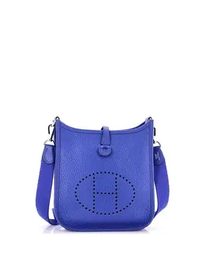 Hermès Tpm Evelyne Bag Gen Iii Clemence - Blue