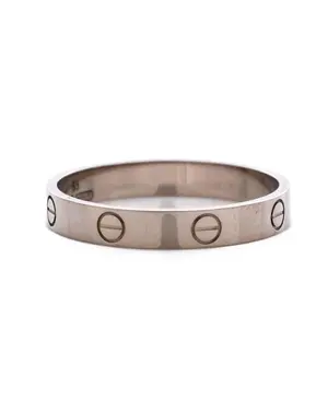 CARTIER Love Wedding Band Ring 18k Gold
