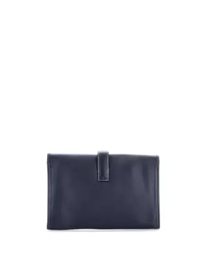 Hermès Pm Jige Clutch Epsom - Blue