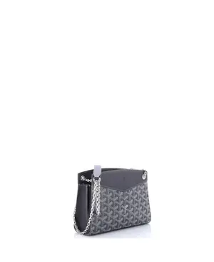 Goyard Structured Rouette Chain Shoulder Bag Coated Canvas