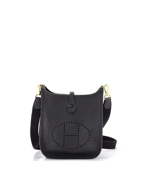 Hermès Tpm Evelyne Bag Gen Iii Clemence - Black