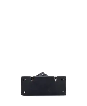 Goyard Pm Saigon Top Handle Bag Coated Canvas With Leather - Black