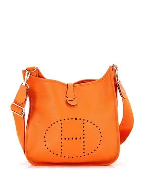 Hermès Pm Evelyne Bag Gen Iii Clemence - Orange