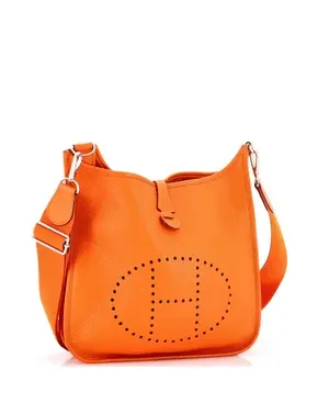 Hermès Pm Evelyne Bag Gen Iii Clemence - Orange